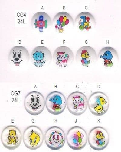 0 Kids buttons 50 per pack