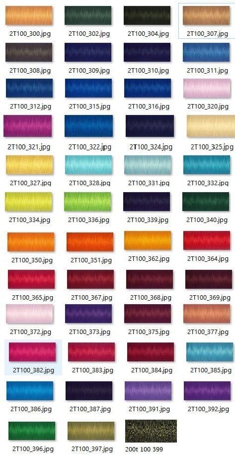 04 100m 2T100 Gutermann Sew-All Thread - Colours 300 - 399