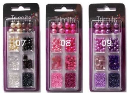 Beads Creative Bead Kit Full Colour Range 3 Packs
