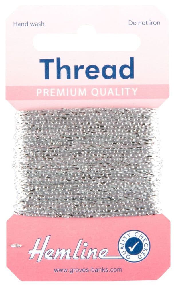 H1002 13 Glitter Thread 10m - Silver