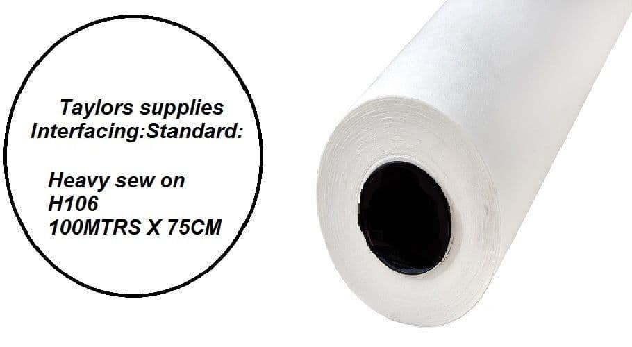 H106 Interfacing Standard Heavy-Firm Sew-in