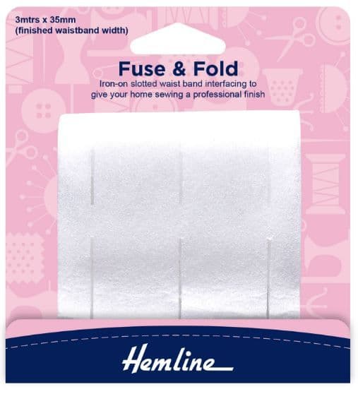 H765 35 Fuse and Fold Waistband Lining