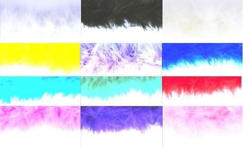 Marabou Trim 10m - Full Colour Range