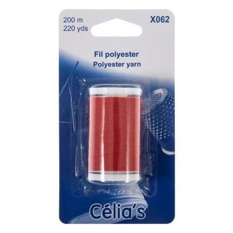 Polyester Thread Red 200m