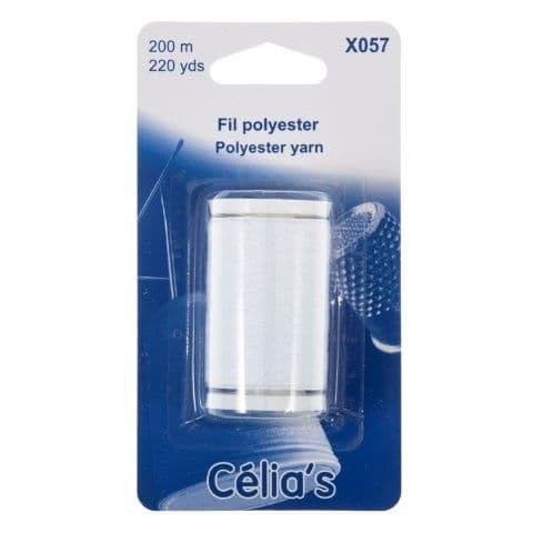 Polyester Thread White 200m