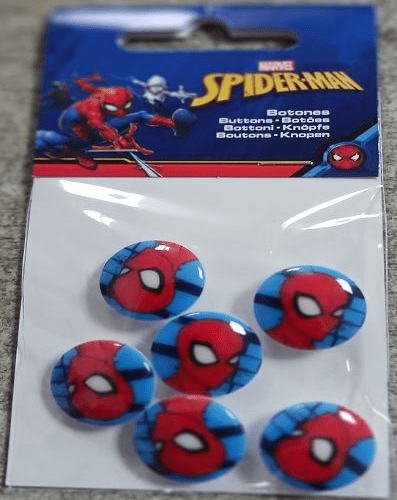 Spiderman buttons size 24