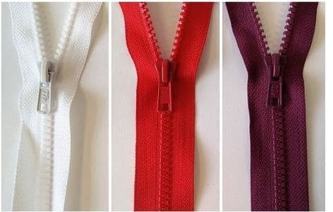 Z00032 Plastic Chunky Open Ended Zips - 24"/61cm