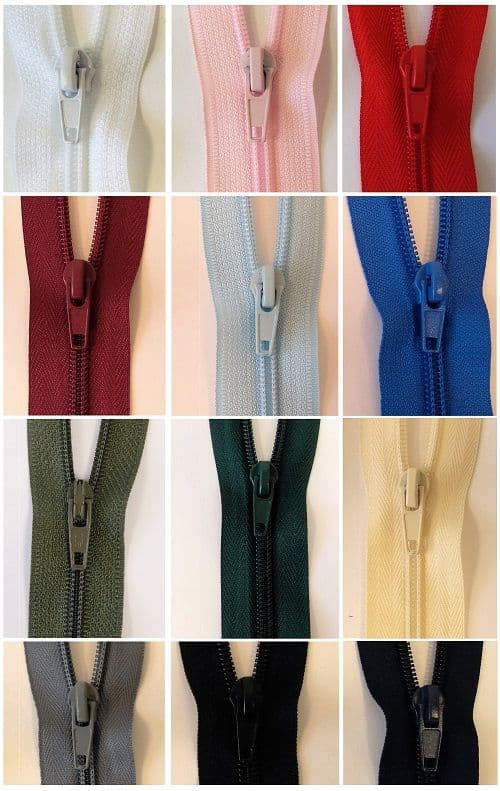 Z00041 Nylon Open Ended coat Zips - 18"/46cm