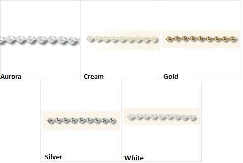 Pearl Beading Plain 25m x 2 5mm - Full Colour Range