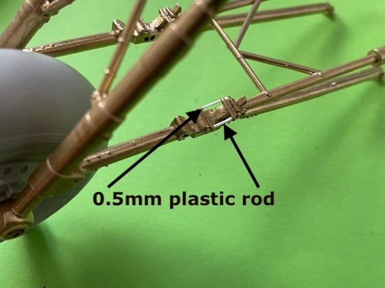 Avro Lancaster undercarriage for 1/32 HK Models kit