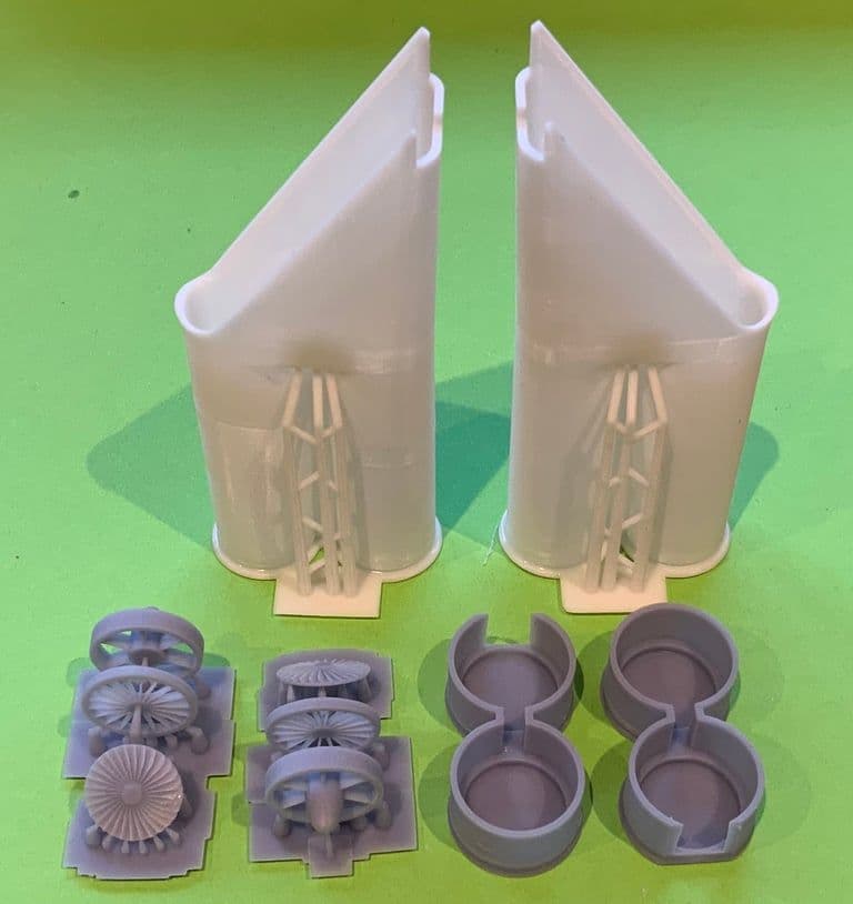 Avro Vulcan 201 Olympus Seamless intakes for 1/72 Airfix kit