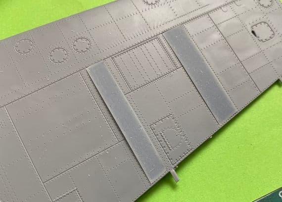 Supermarine Spitfire Mk IX E wing EARLY conversion set for 1/24 Airfix kit