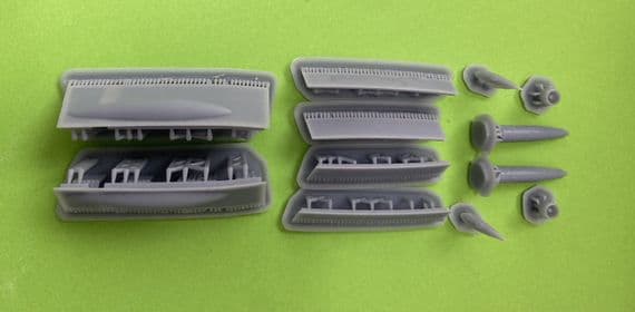 Supermarine Spitfire Mk IX E wing LATE conversion set for 1/24 Airfix kit