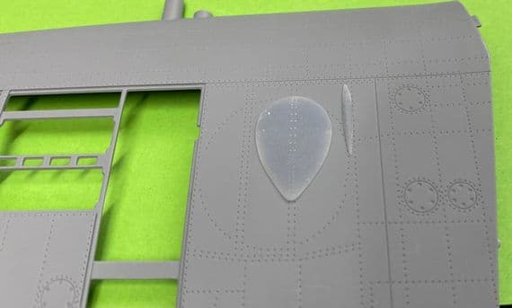 Supermarine Spitfire Mk IX E wing LATE conversion set for 1/24 Airfix kit