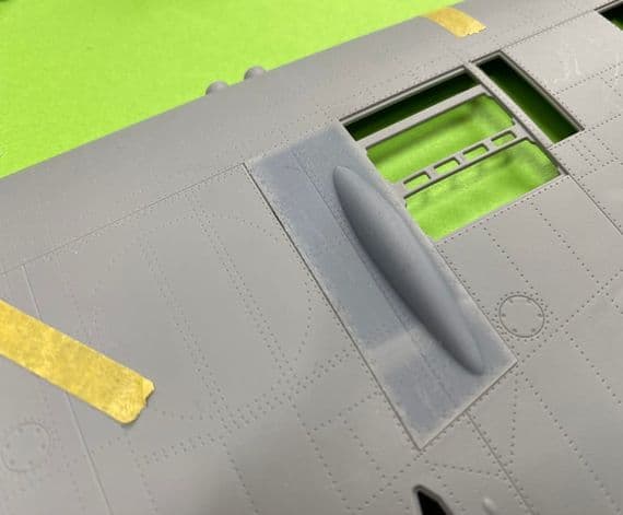 Supermarine Spitfire Mk IX E wing LATE conversion set for 1/24 Airfix kit