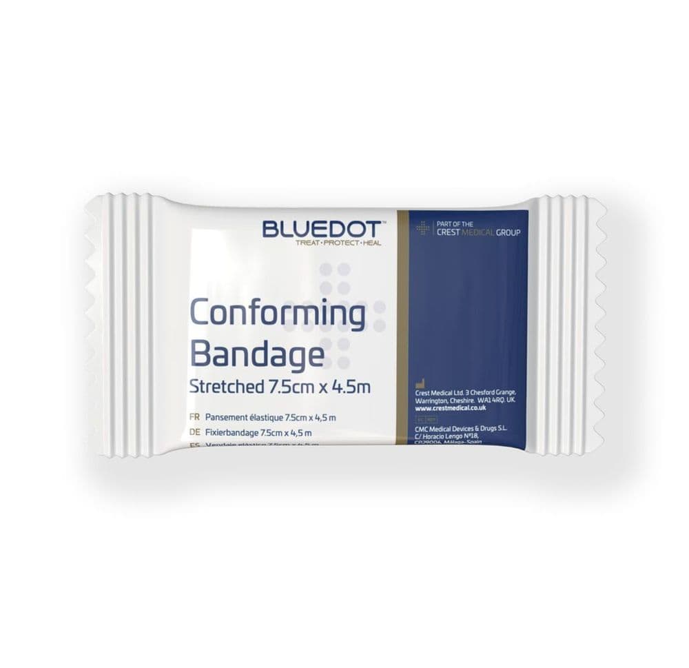 Blue Dot Conforming Bandage 7 5cm x 4 5m
