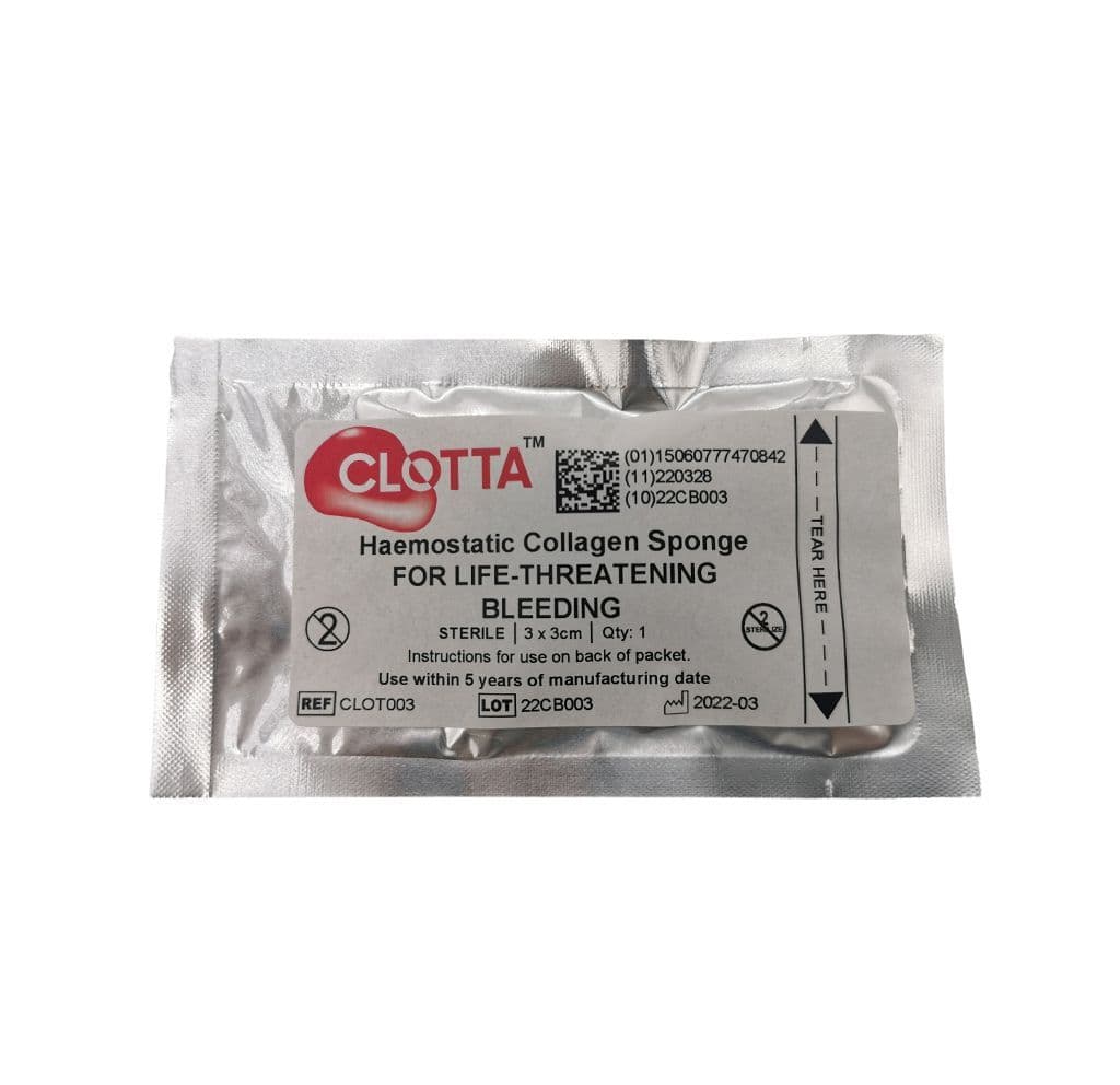 Clotta Haemostatic Collagen Sponge Small