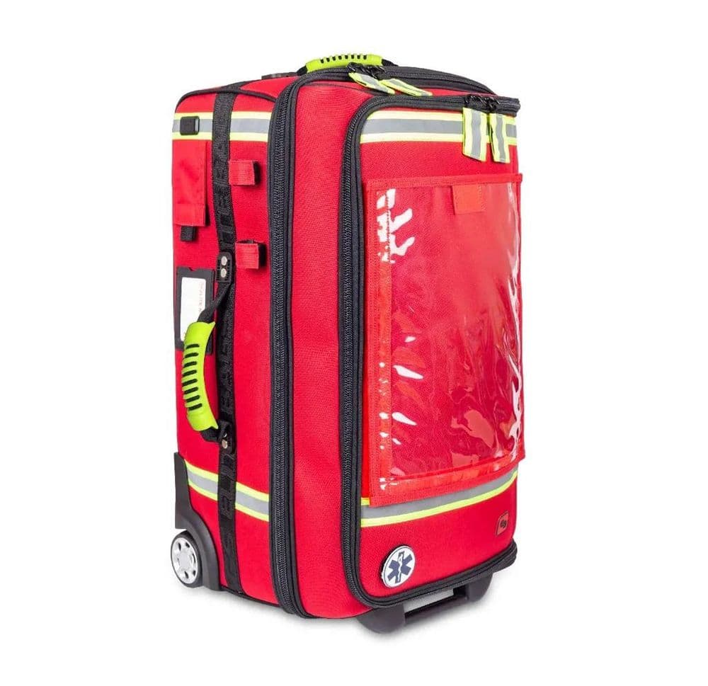 Emerair Trolley Respiratory Bag - Red Polyamide