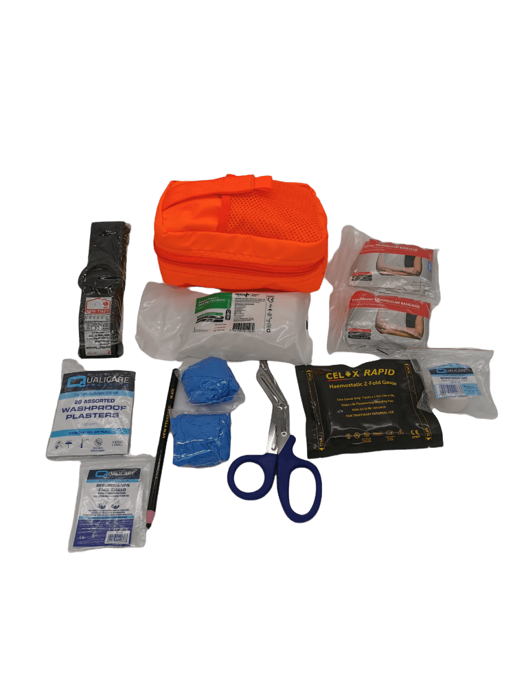 IFAK - Individual First Aid Kit in Orange Pouch