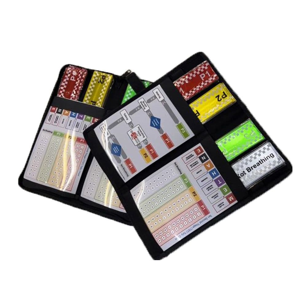 NHS Ten Second Triage Slap Bands - 20-Pack Black