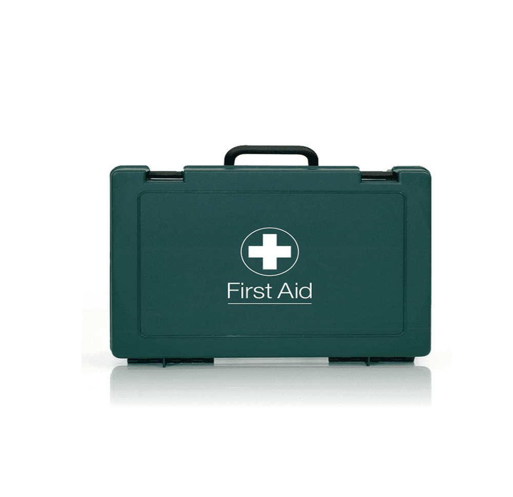 Small Empty Green First-Aid Box