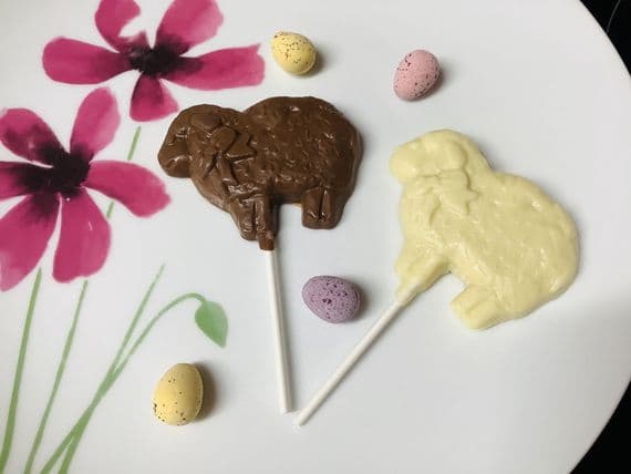 Novelty Chocolate Sheep Lamb Lolly.