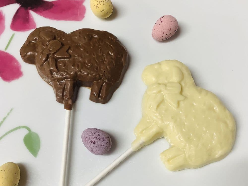Novelty Chocolate Sheep Lamb Lolly.