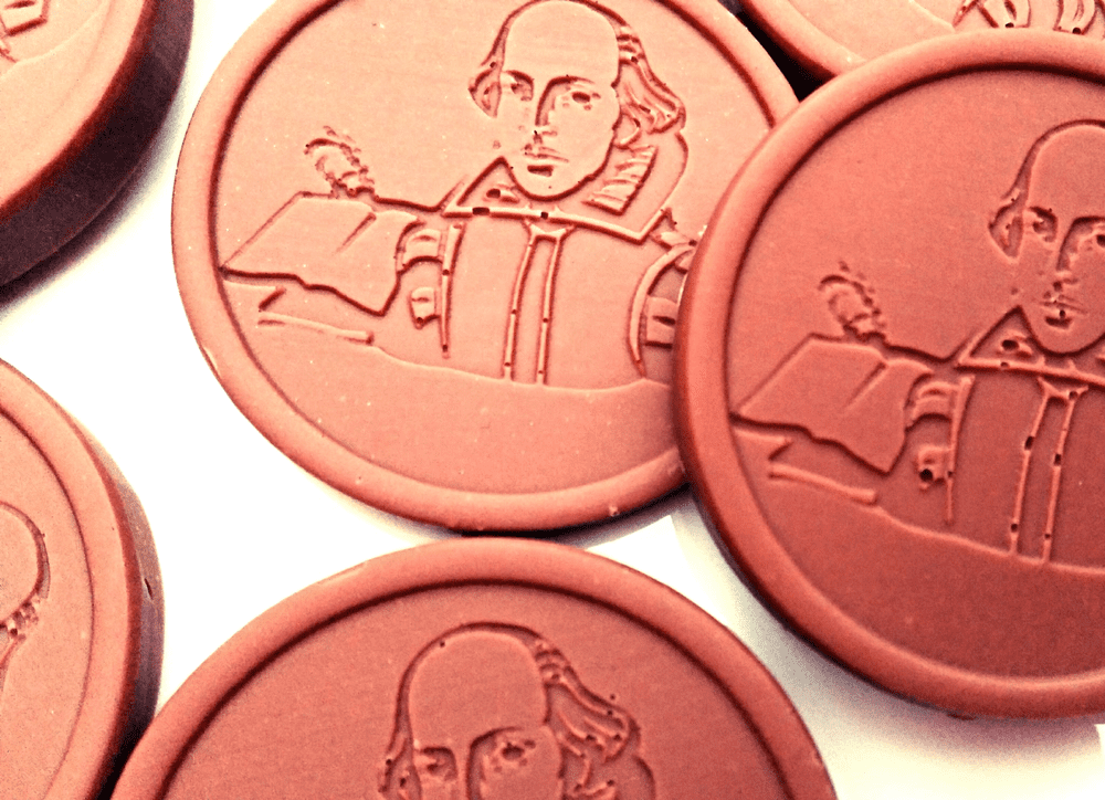 William Shakespeare Chocolate Discs