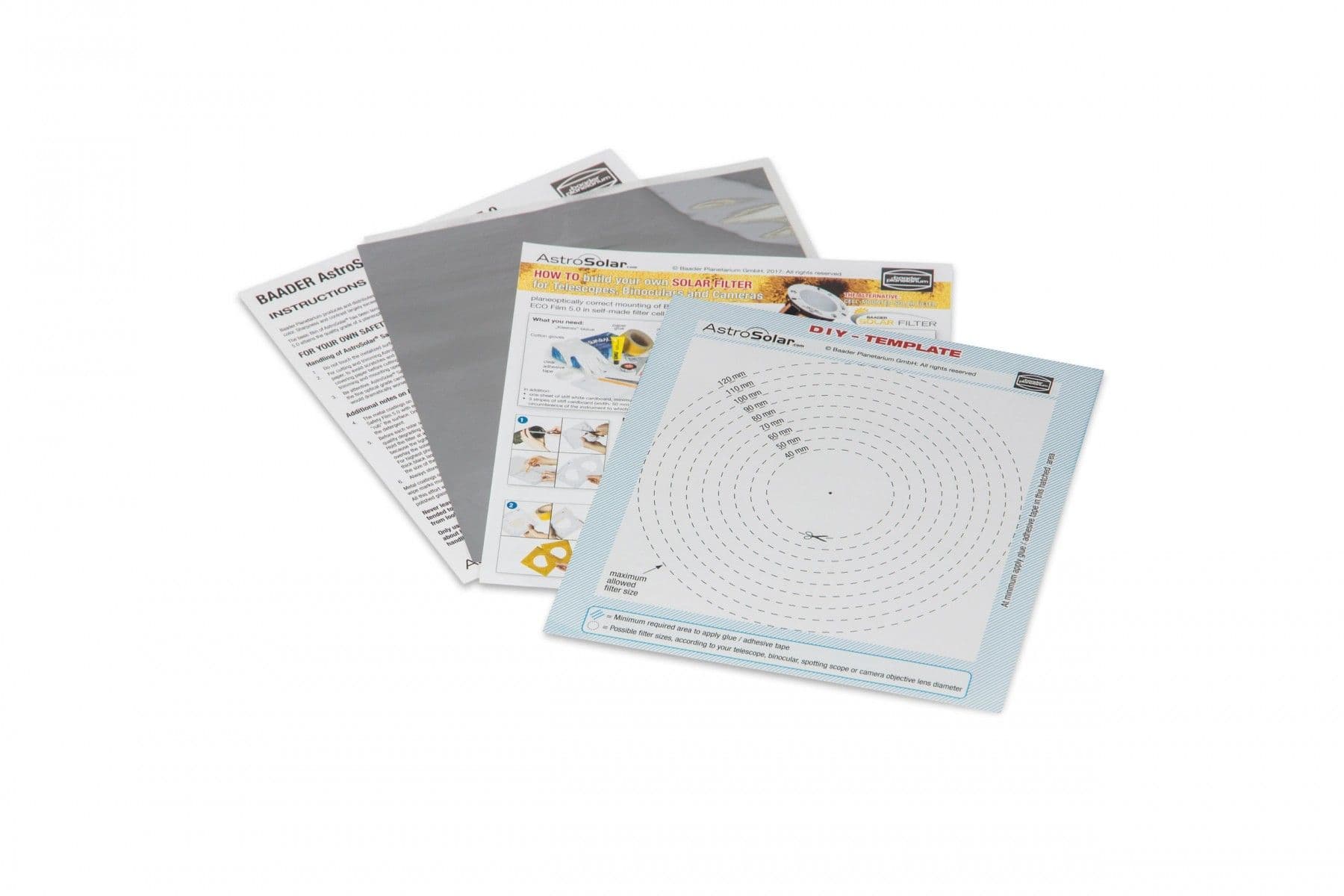 Baader AstroSolar Safety Film Giant Size 5 0 117x117cm Telescope Quality