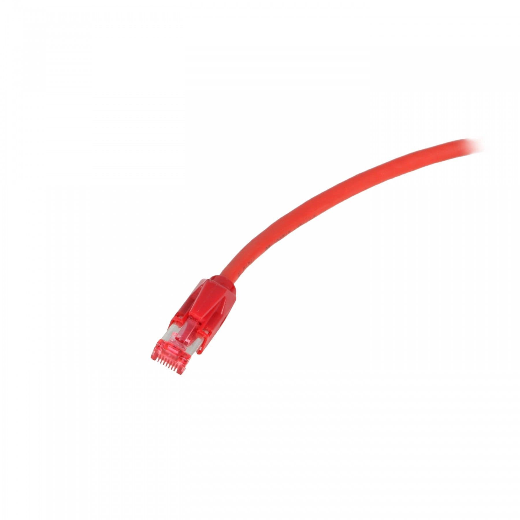 Baader Network Cable red with ColdTemp-specified CAT-7 wire CAT6a plug ...