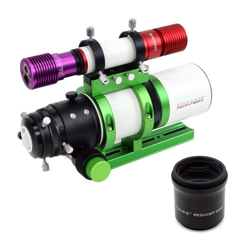 Starwave ASCENT 60ED Refractor MG32 Guider GPCAM and 0 8x Reducer COMBO