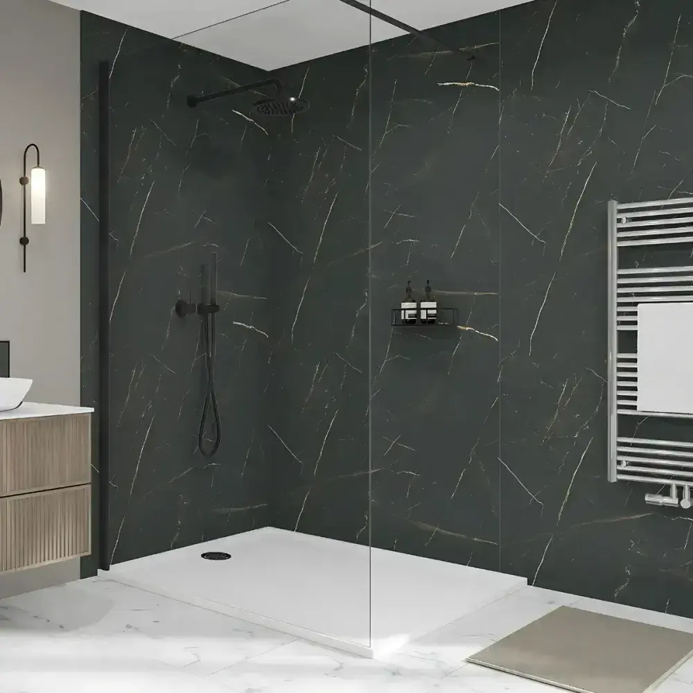 Mermaid Elite Shower Panels - Marbre Celeste