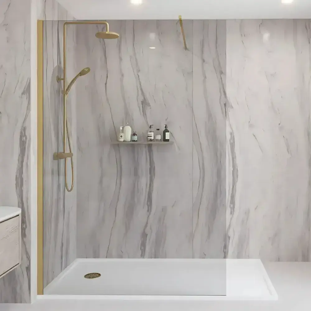 Mermaid Elite Shower Panels - Marmo Linea Matt