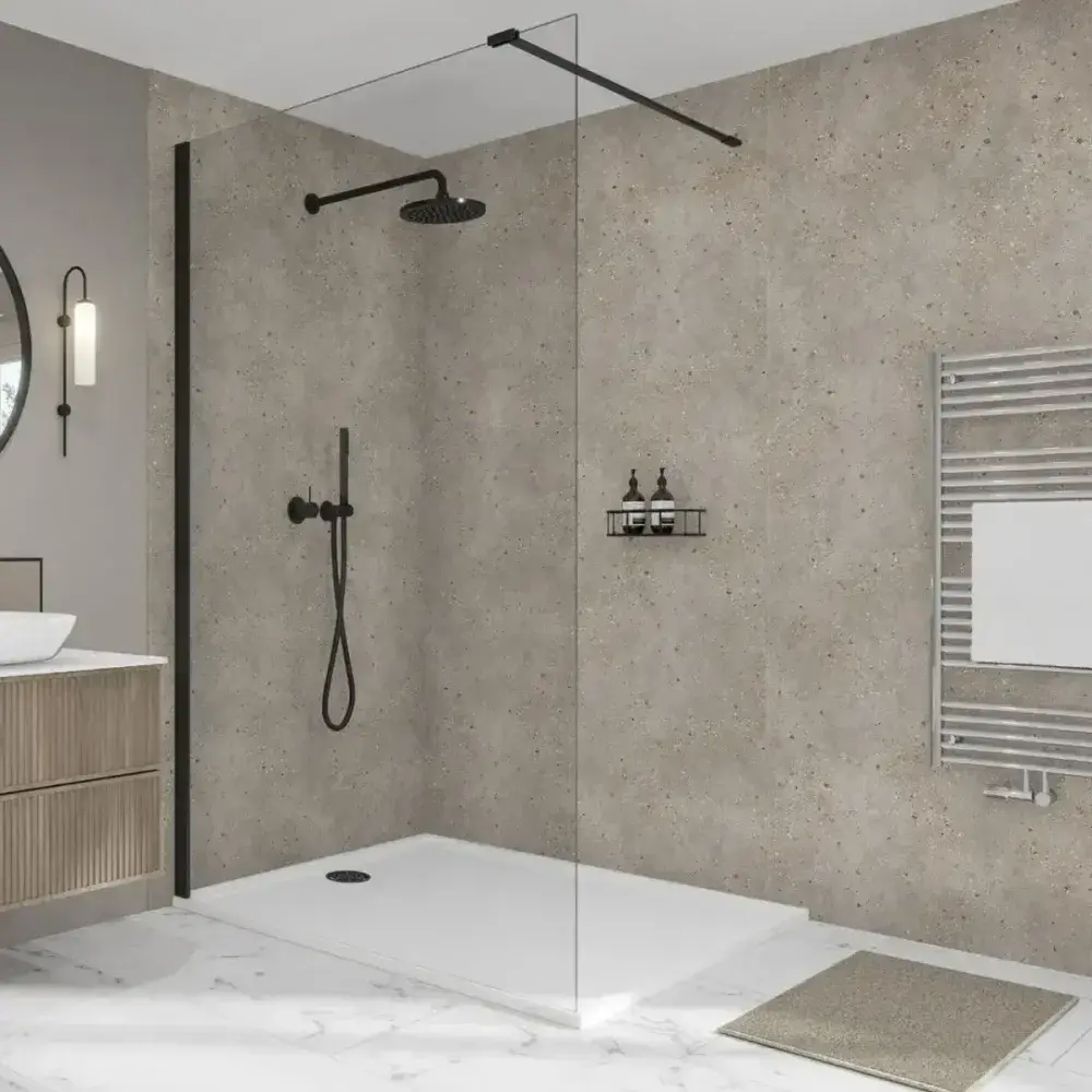 Mermaid Elite Shower Panels - Terrazzo Dune