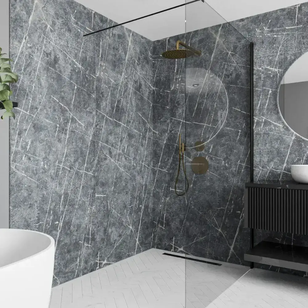 Mermaid Elite Shower Panels - Vienna Blue