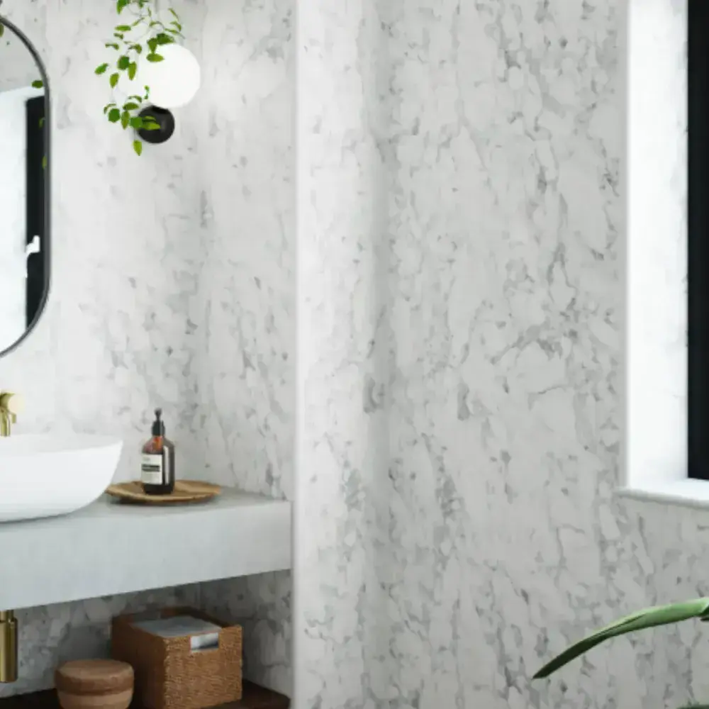 Mermaid Wetwall Panels - White Marble