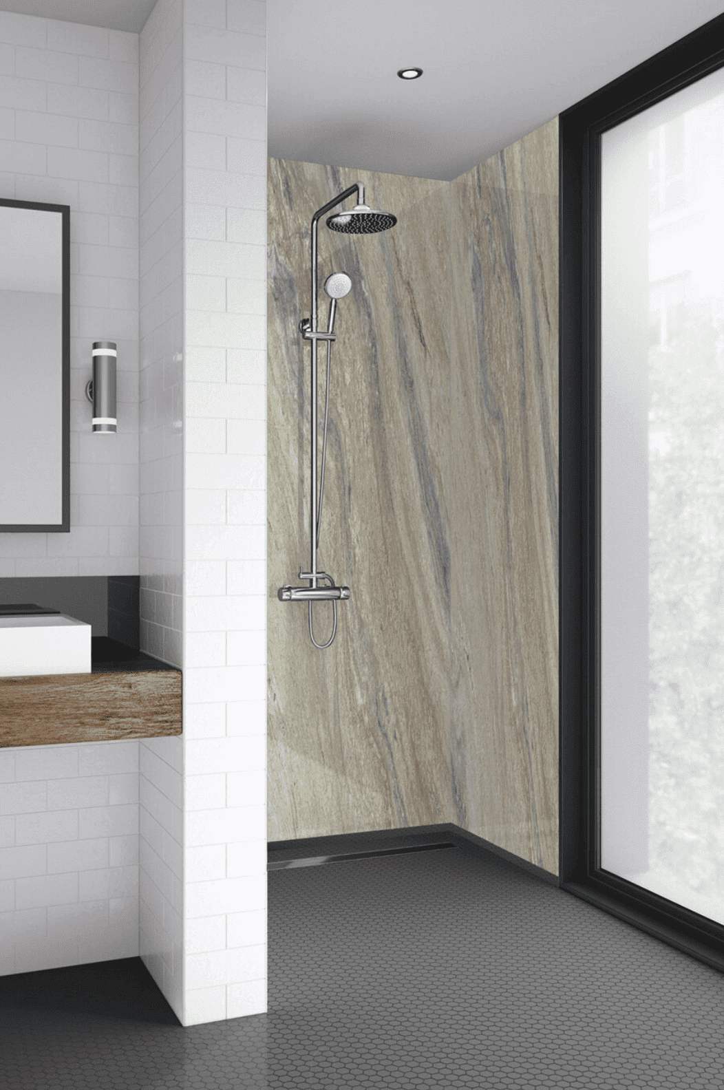 Laminate Shower Wall Panels Mermaid Wetwall Shower Panels All