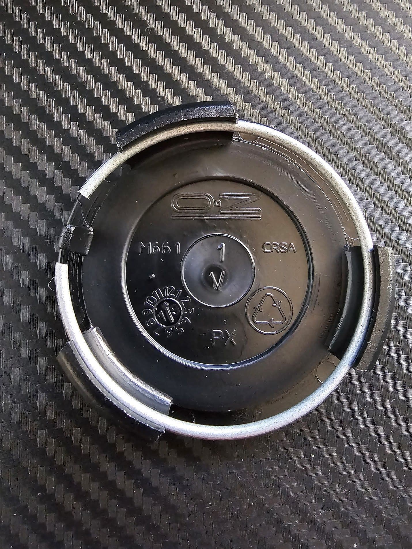 1x 60mm Genuine OZ Racing Wheel Centre Caps Hub Cover Matt Black M661