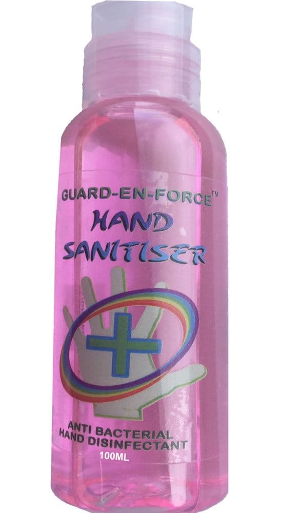 100 ML GUARD-EN-FORCE 70 Alcohol Hand Sanitiser Anti-Bacterial Hand ...