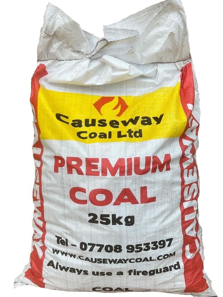 25KG Bag Premium Coal - Long burn low ash Stoves Fireplaces Open Fires etc