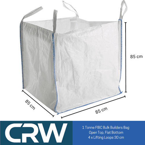10 x FIBC 1 Tonne Bulk Jumbo Builders Rubble Sack Waste Storage Bag