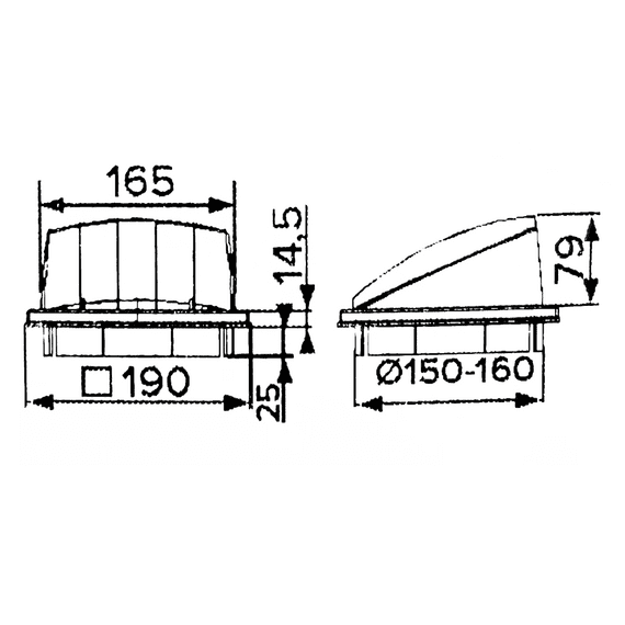 150MM / 6 Inch White Hooded Cowl Ventilation Grill Cover with Backdraft ...