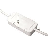 24A IN-LINE JUNCTION BOX 50 X 102 X 28 5MM WHITE