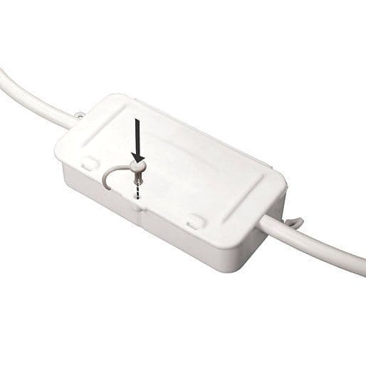 24A IN-LINE JUNCTION BOX 50 X 102 X 28 5MM WHITE