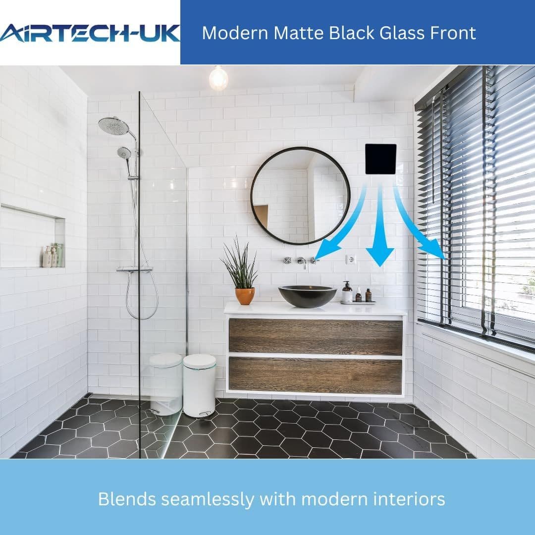 AirTech-UK Powerful Bathroom Extractor Fan with Humidistat Silent 150mm ...