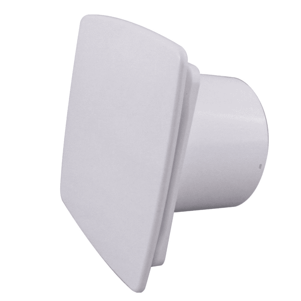 Bathroom Extractor Fan 100mm/4" White Plastic Front Option of Timer ...