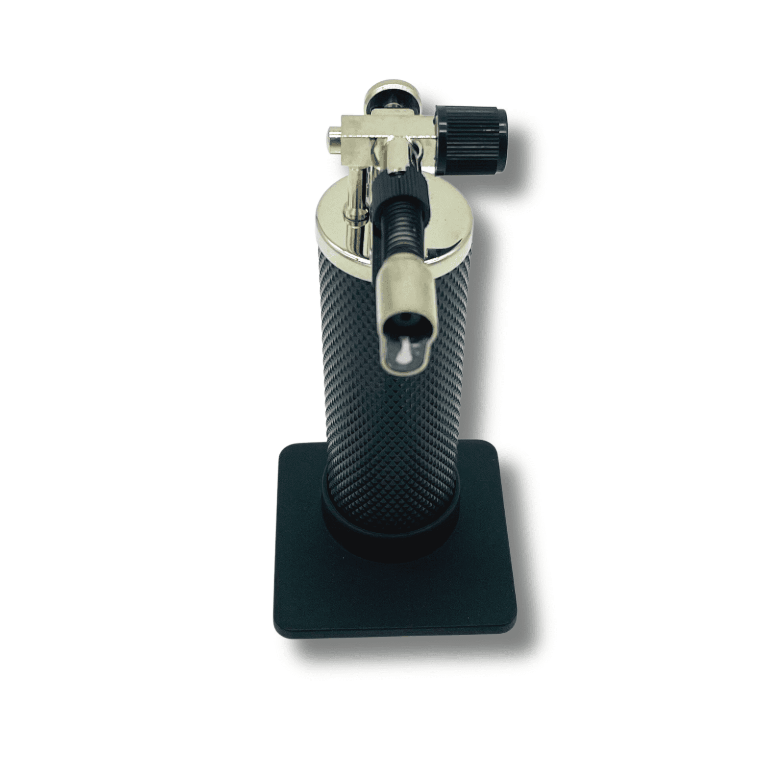 Black Micro Torch Refillable Butane Gas Burner - Blue Flame 2500F 1300C