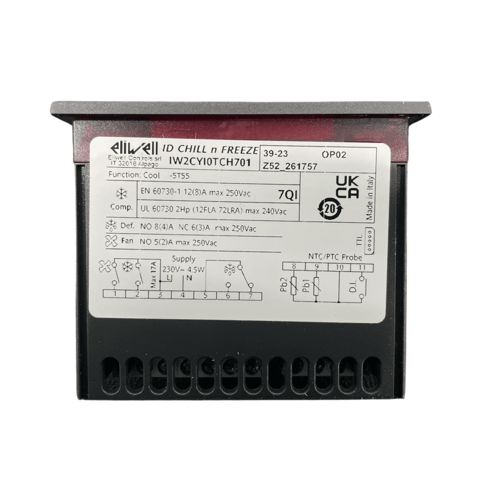 ELIWELL ID CHILL FREEZE DIGITAL CONTROL REFRIGERATION CONTROLLER THERMOSTAT