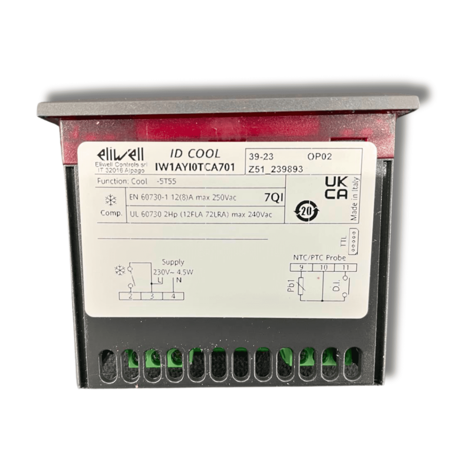 ELIWELL ID COOL UNIVERSAL DIGITAL CONTROL REFRIGERATION CONTROLLER ...