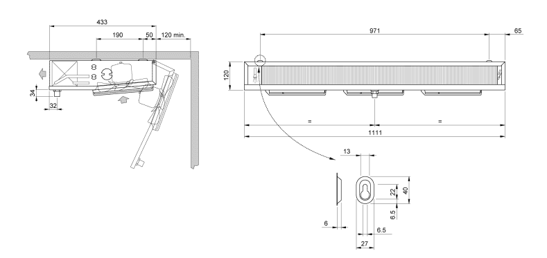 Evaporator 1 9kW Slim Three fan EVS 290 Slim Panel ceiling mounted ...